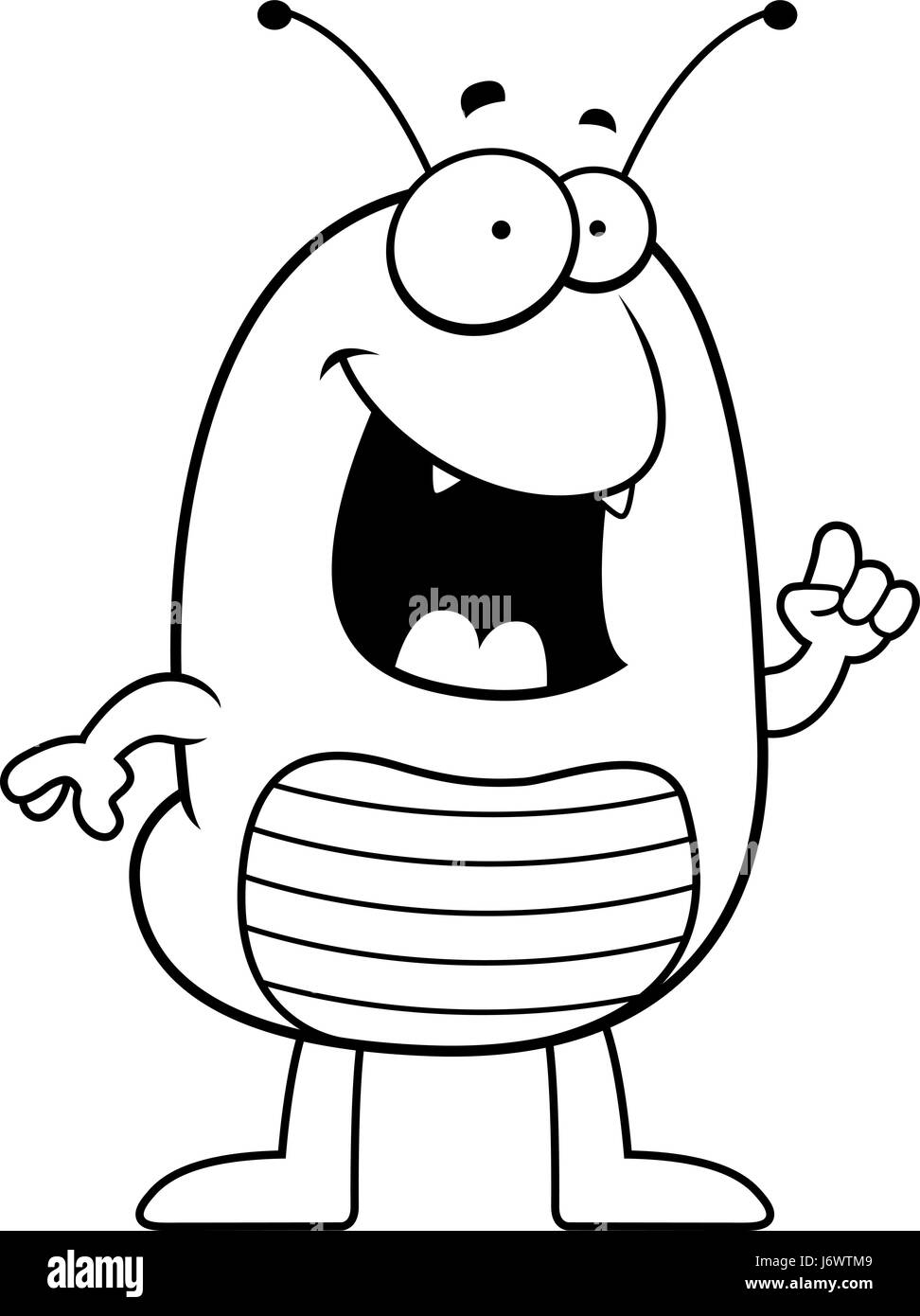 A happy cartoon flea with an idea Stock Vector Image & Art - Alamy