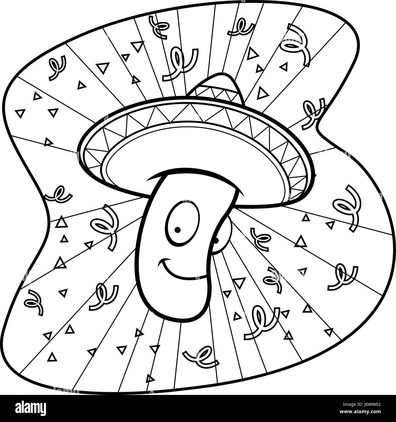 A happy cartoon Mexican jumping bean smiling Stock Vector Image & Art ...