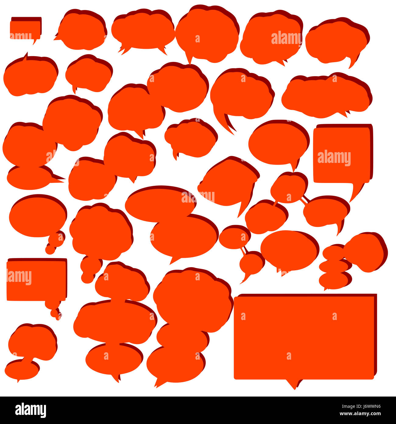 isolated text collection backdrop background shaddow shadow red bubble ...