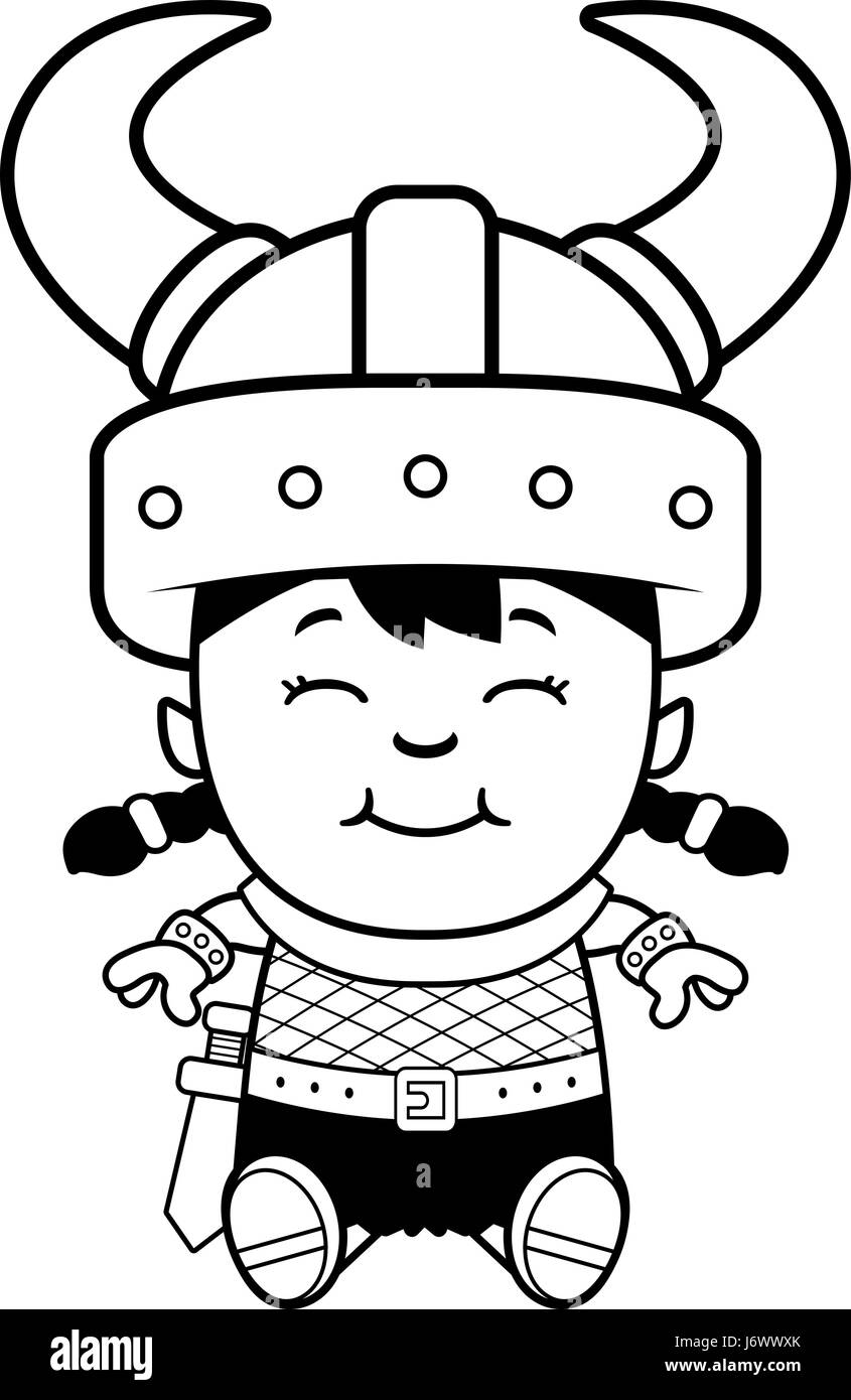A cartoon illustration of an orc child sitting Stock Vector Image & Art ...