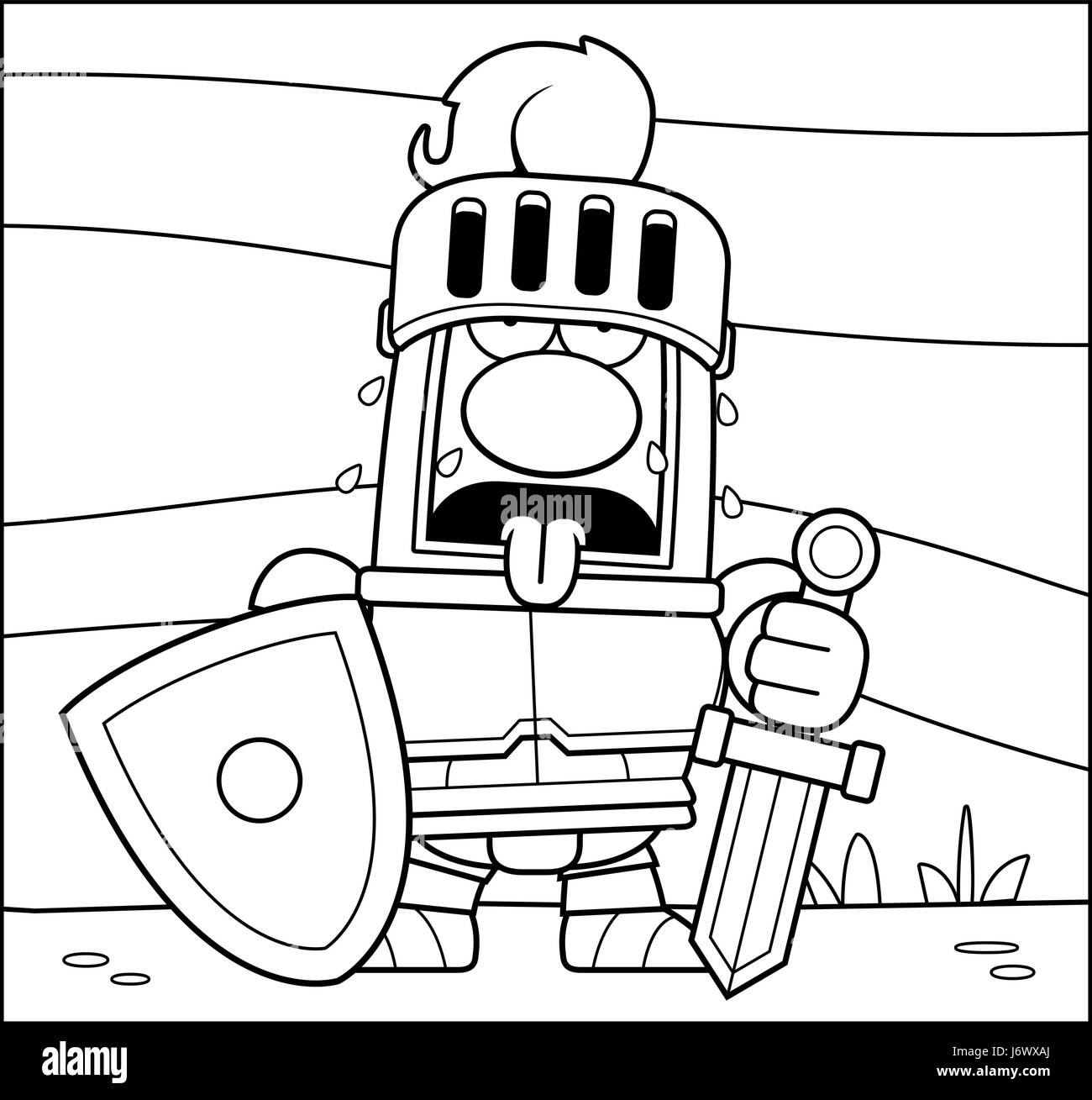 Man in knight armor Stock Vector Images - Alamy