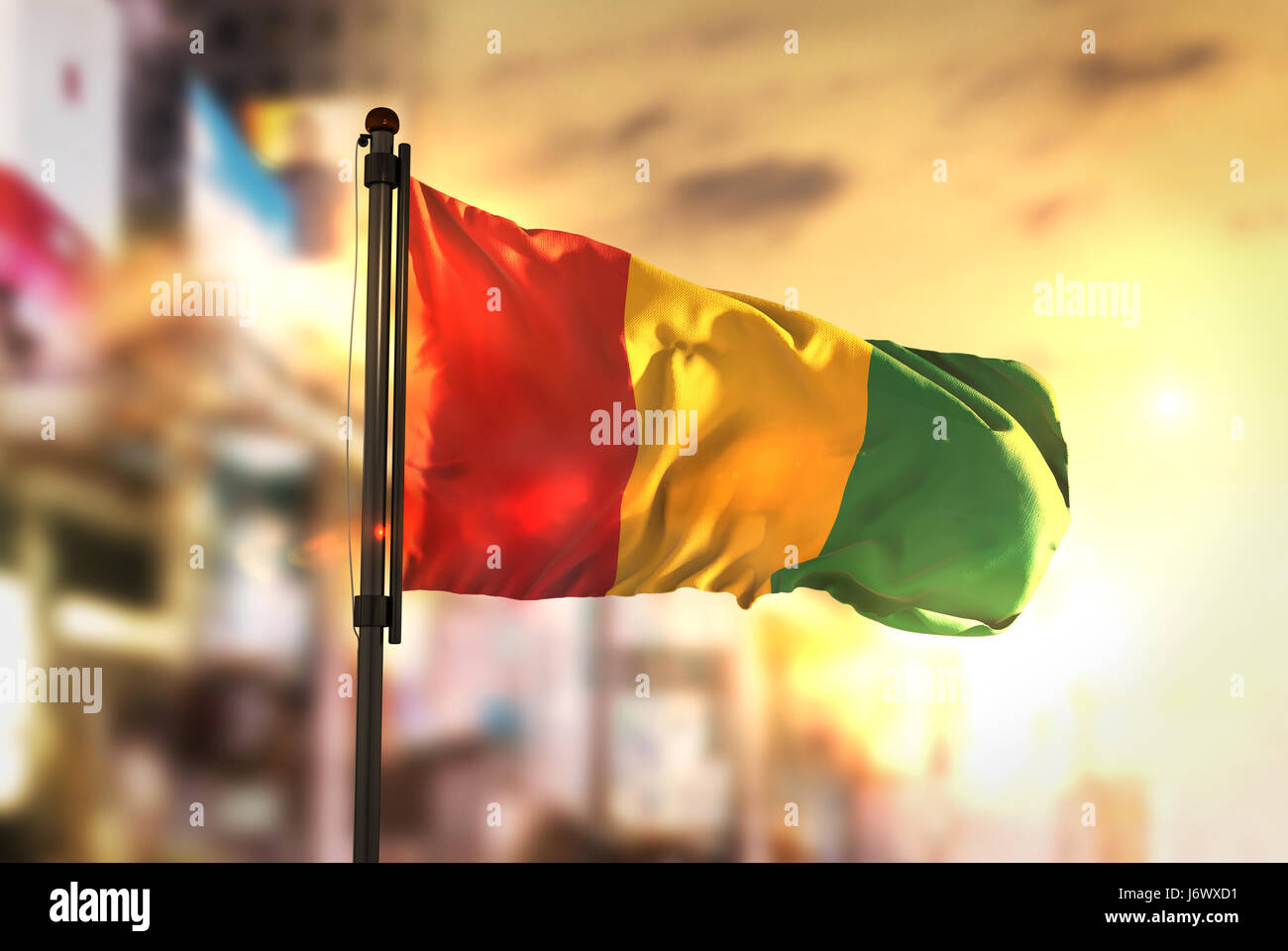 Conakry flag hi-res stock photography and images - Alamy