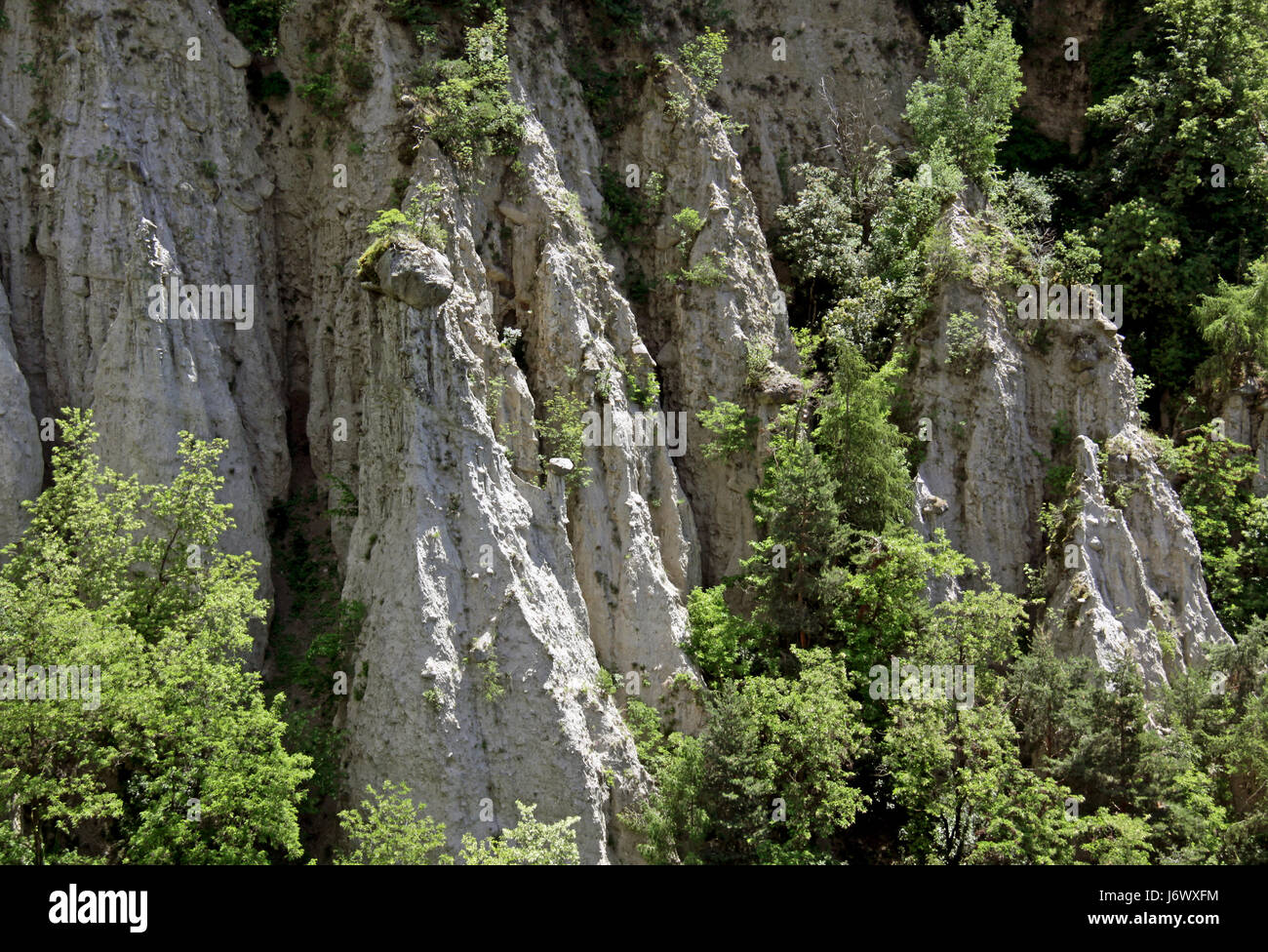 Moraine earth pyramid earth pyramids hi-res stock photography and ...