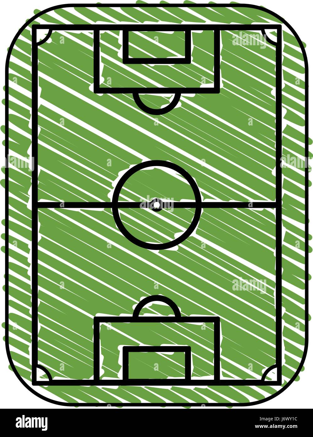 color crayon stripe cartoon soccer field grass Stock Vector Image & Art ...