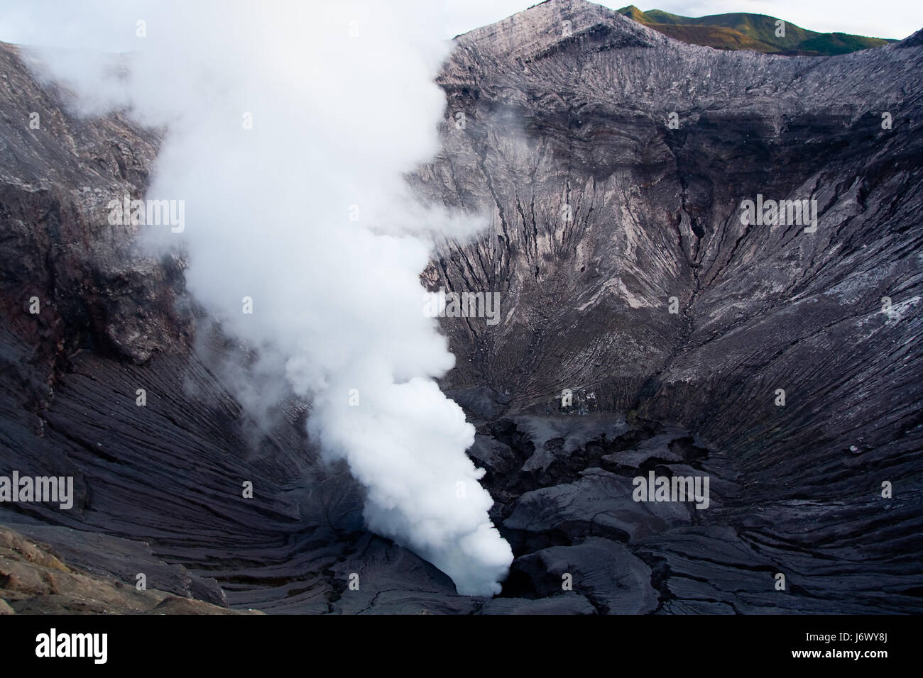 smoke smoking smokes fume indonesia crater gas mount assemble vulcan ...