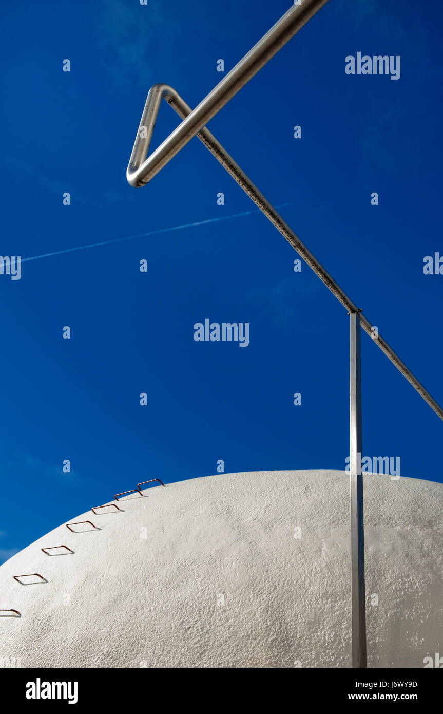 wine concrete steel tank fermentation winery pipe stainless tube blue ...