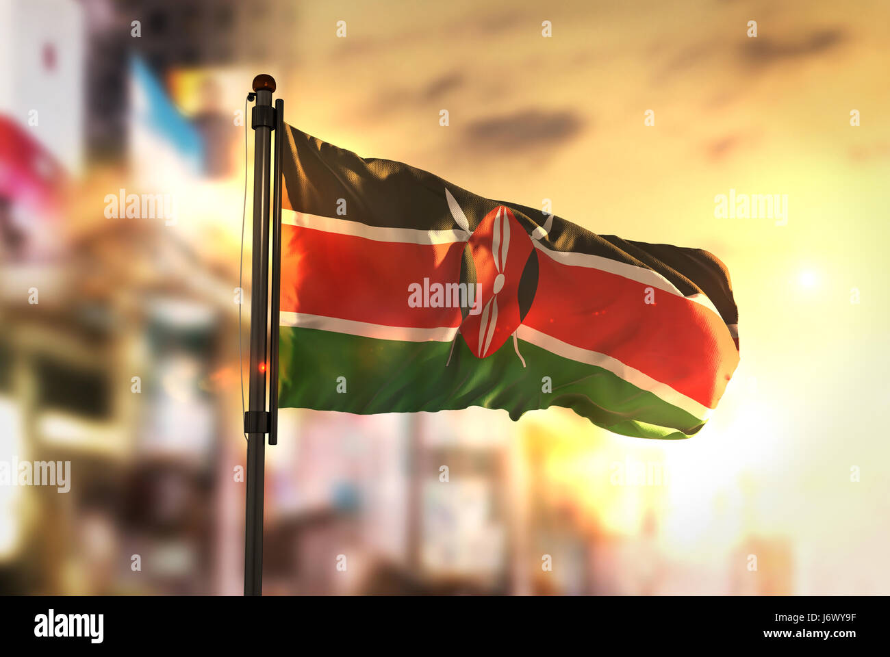 Kenya flag hi-res stock photography and images - Alamy