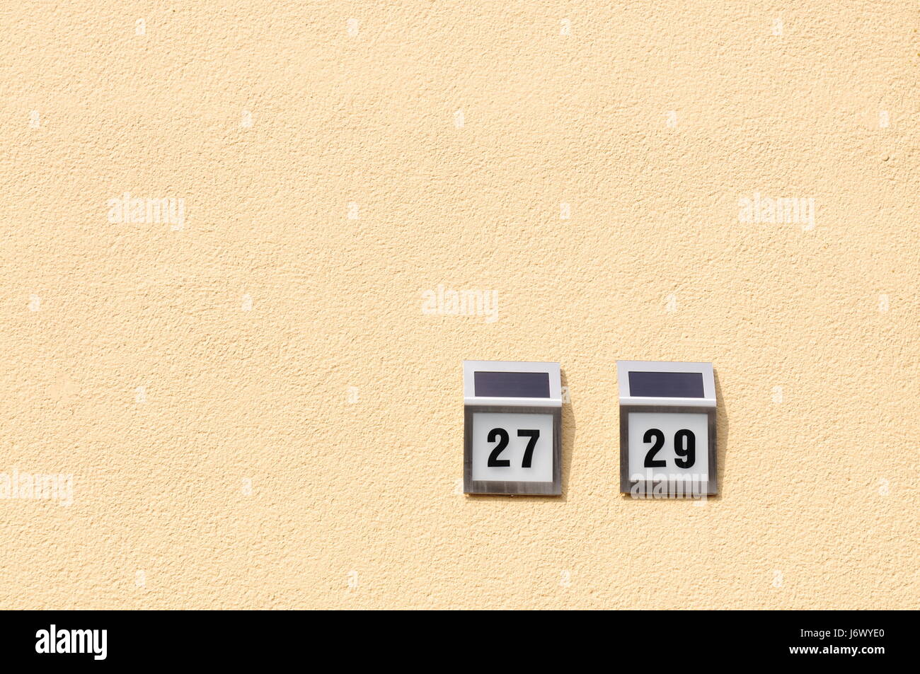 two solar numbers Stock Photo - Alamy