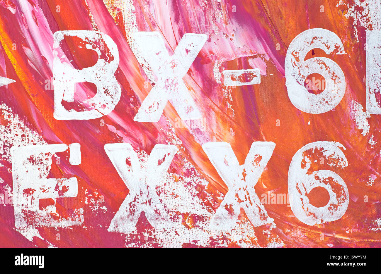 painting with text Stock Photo - Alamy