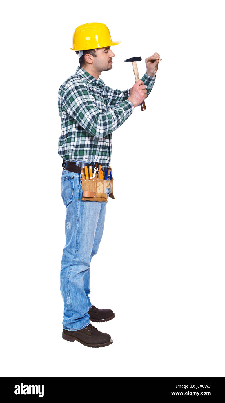 blank european caucasian work factory carpenter foreman handyman humans ...