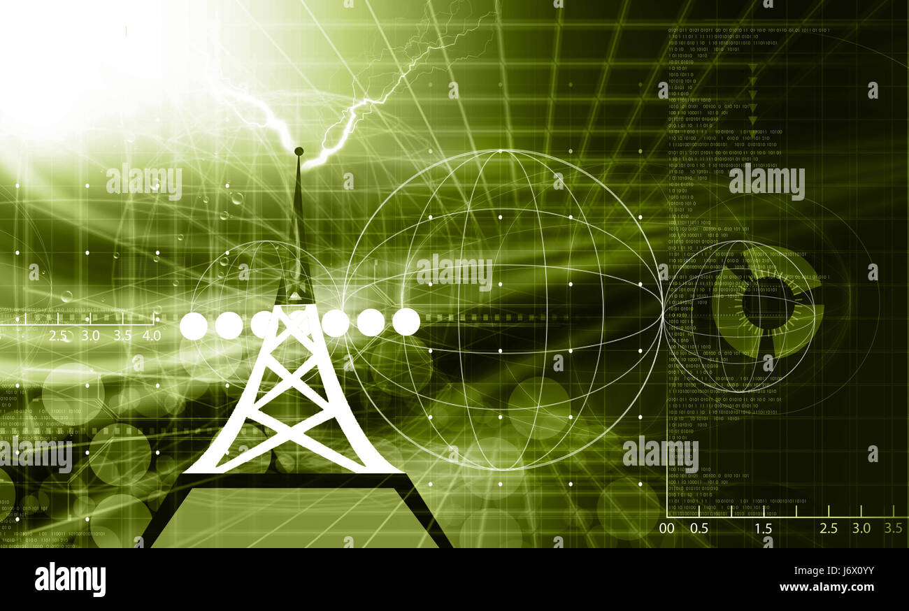 tower antenna technology pictogram symbol pictograph trade symbol ...