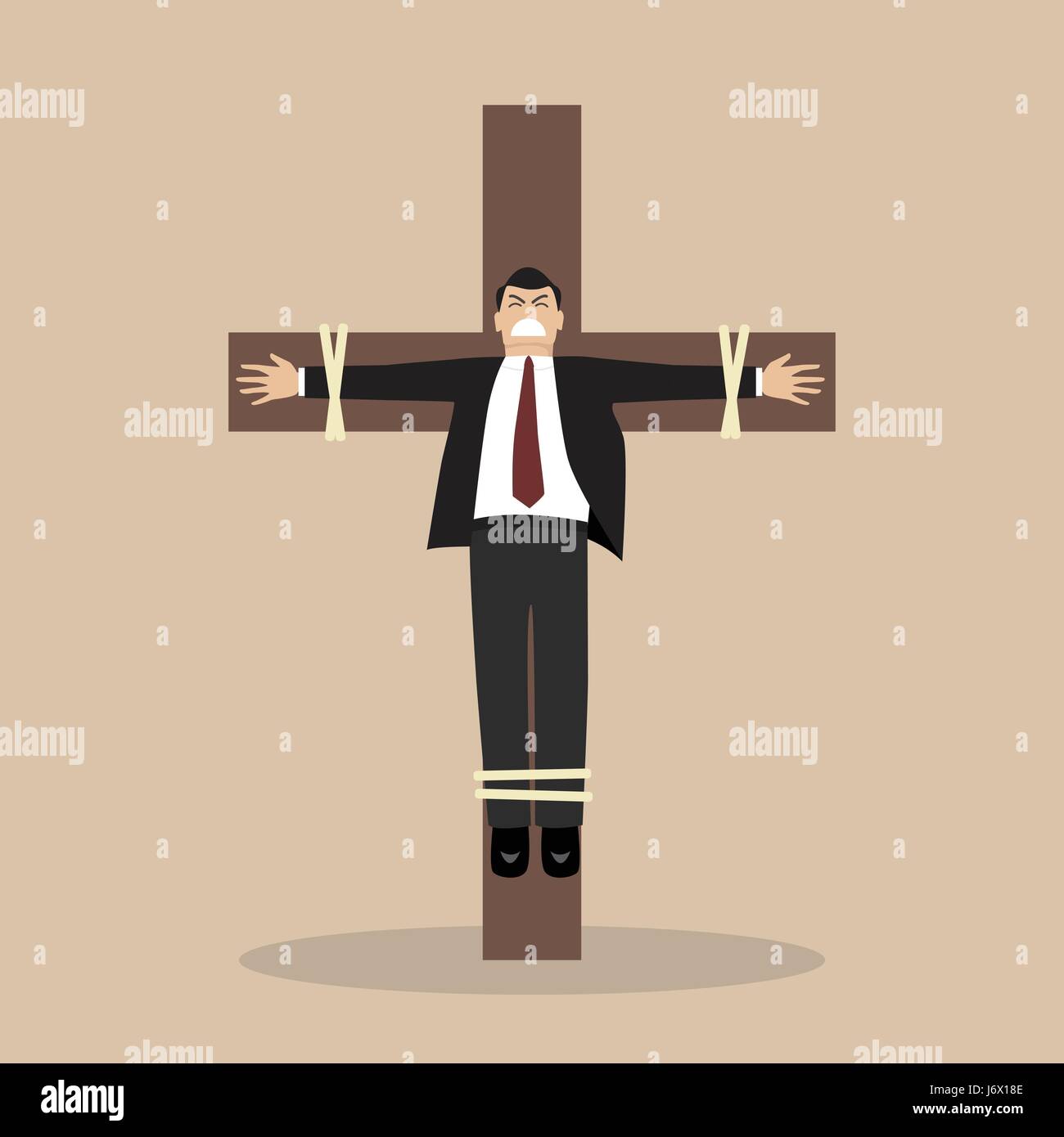 Crucified man Stock Vector Images - Alamy