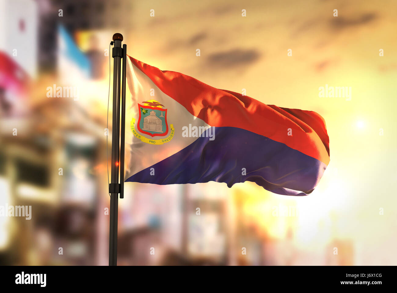 Flag of saint martin hi-res stock photography and images - Alamy