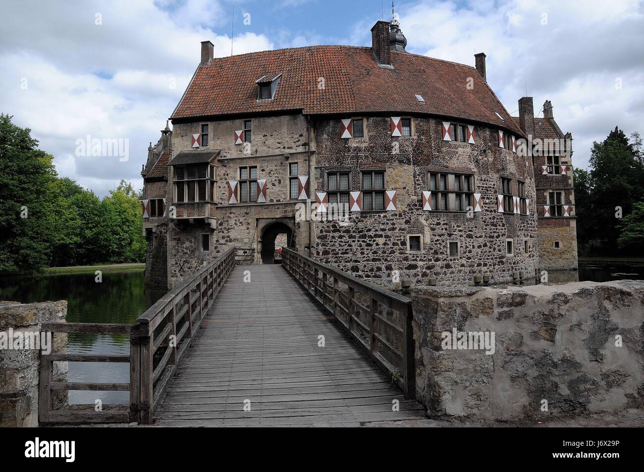 castle with bridge Stock Photo - Alamy