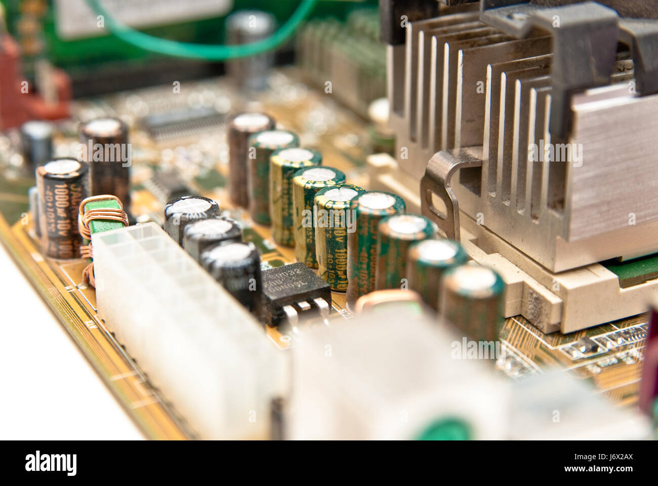 part of computer motherboard Stock Photo - Alamy