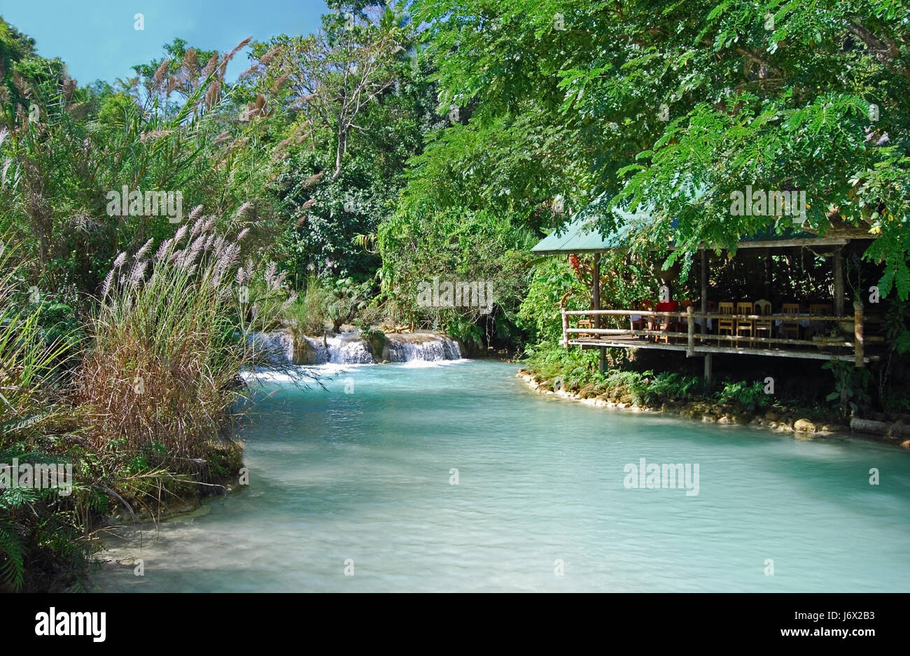 resting place at the pond Stock Photo - Alamy