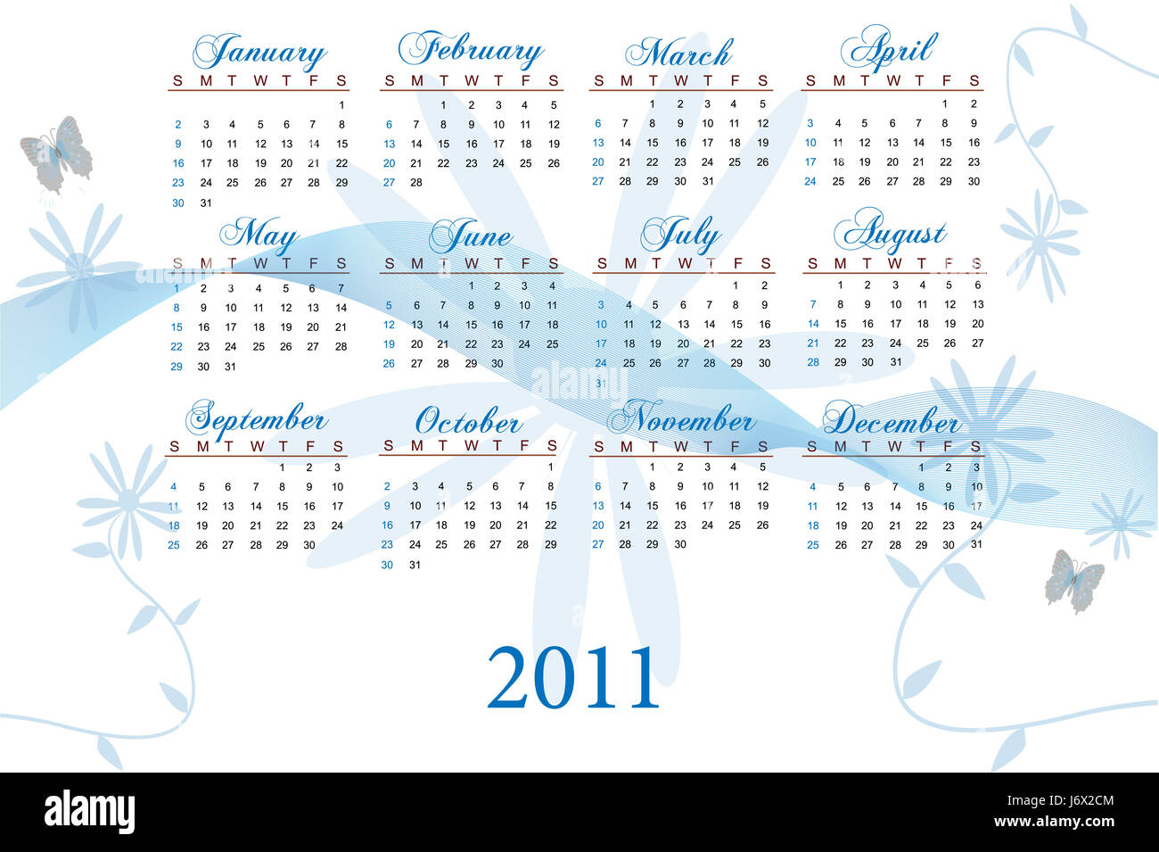 blue august april agenda color paint calender calendar fall autumn ...