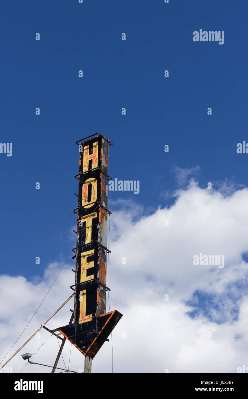 Old Hotel Marquee Sign High Resolution Stock Photography and Images - Alamy