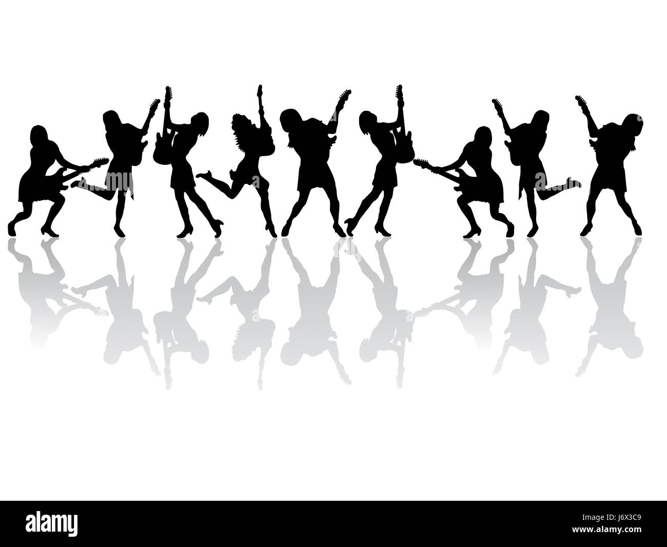 Teen Group Silhouette