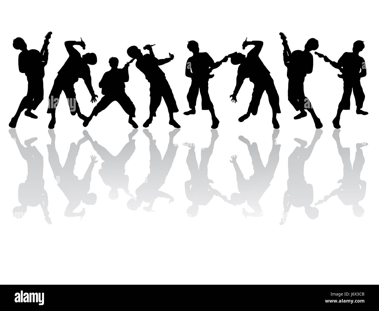 Teens group singing Cut Out Stock Images & Pictures - Alamy