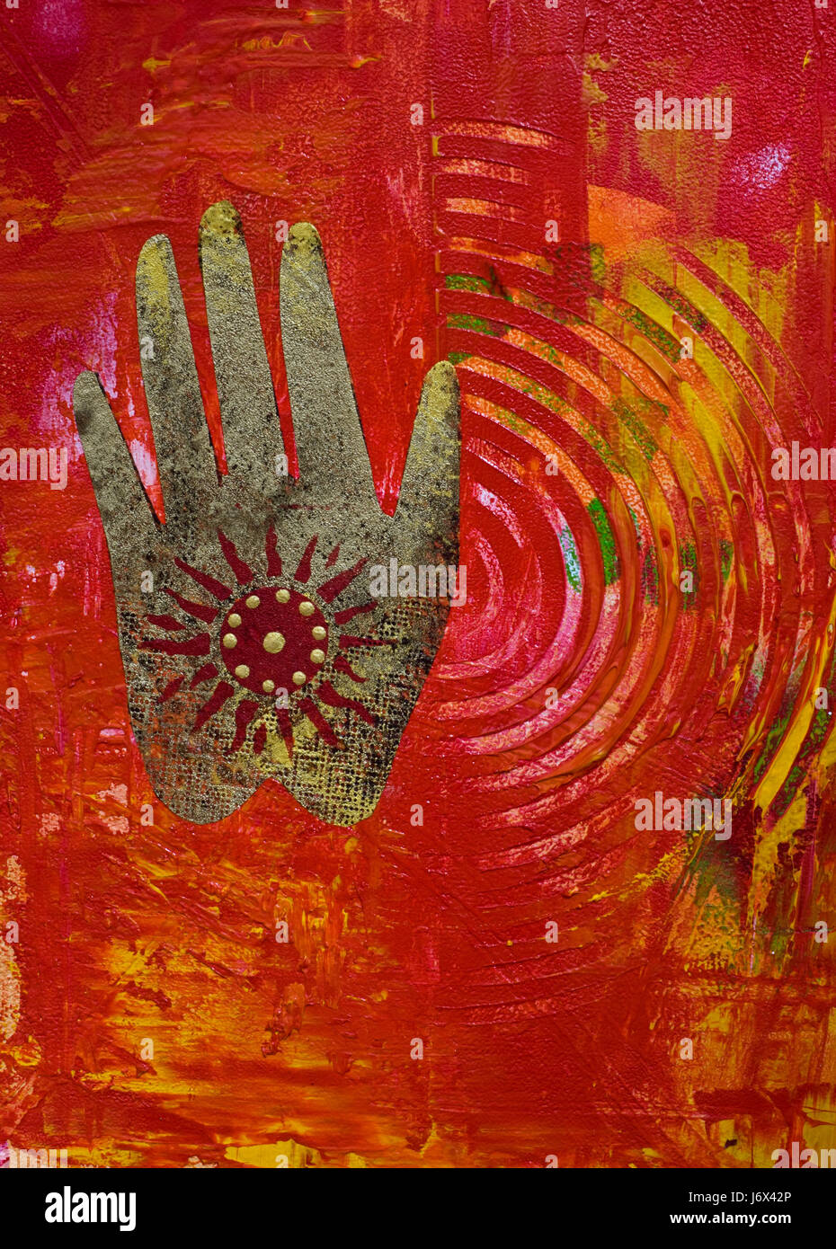 collage with hand Stock Photo - Alamy