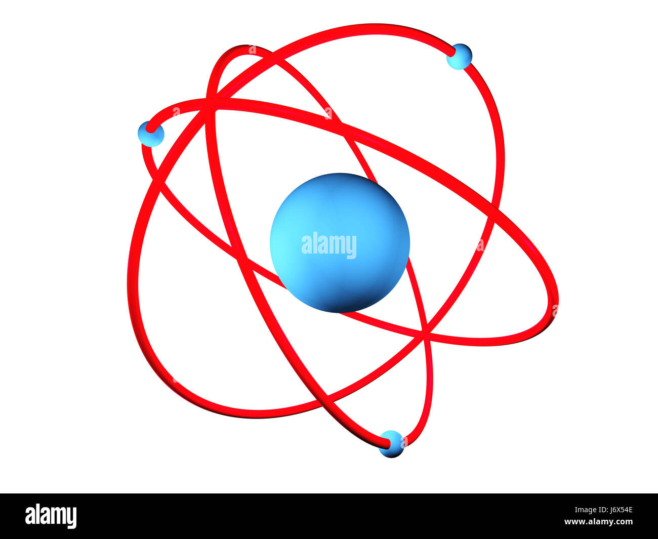 blue atom rendering trajectory electron gold red blue science energy ...
