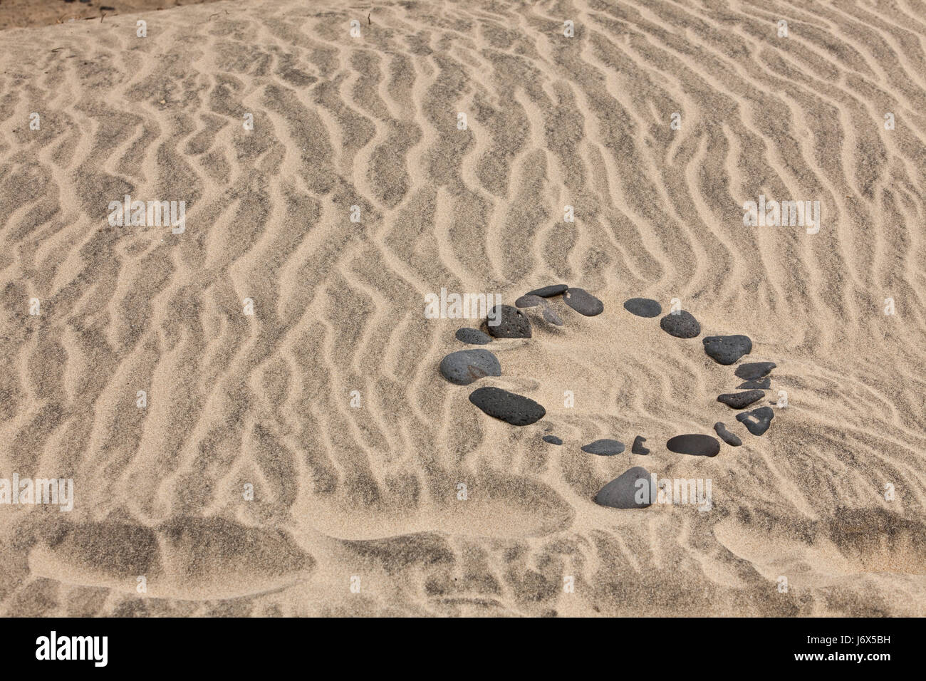 stone circle in the sand Stock Photo - Alamy