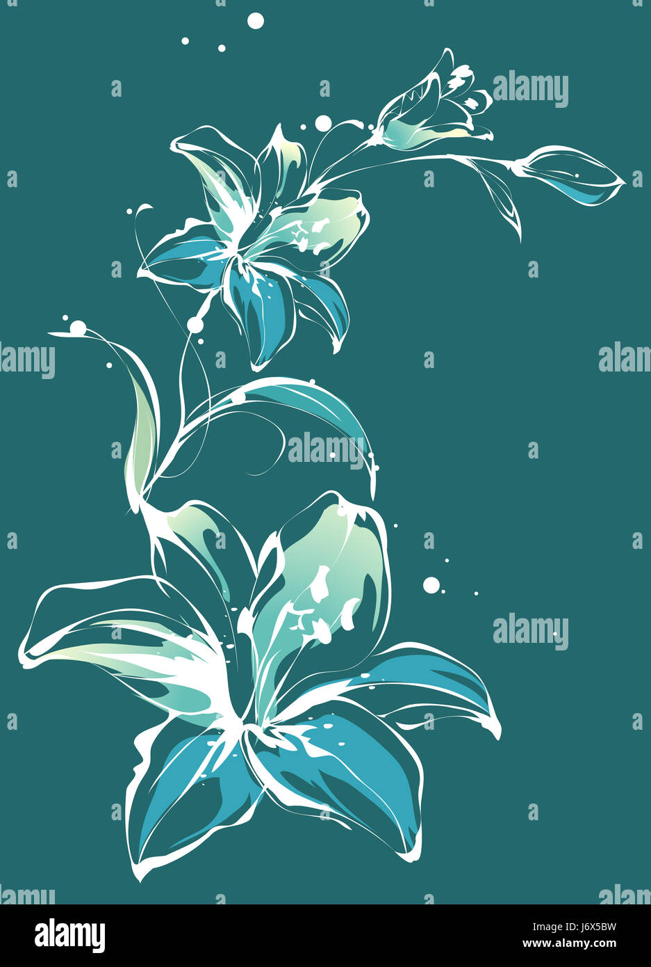flower plant pattern backdrop background texture blue arrangement ...
