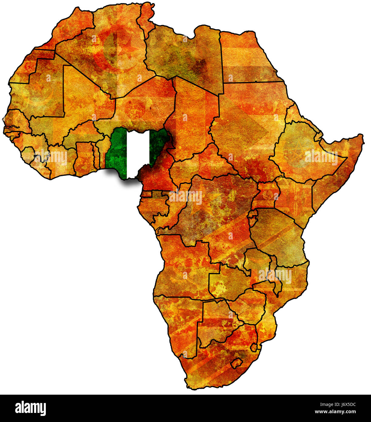 old flag of nigeria Stock Photo - Alamy
