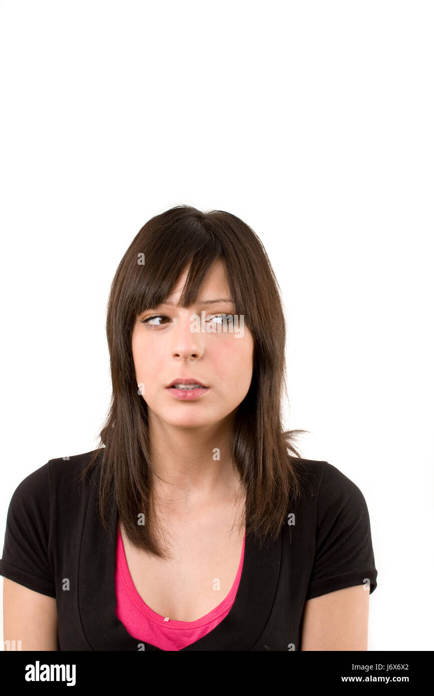 pretty model portrait overlooking the s Stock Photo - Alamy