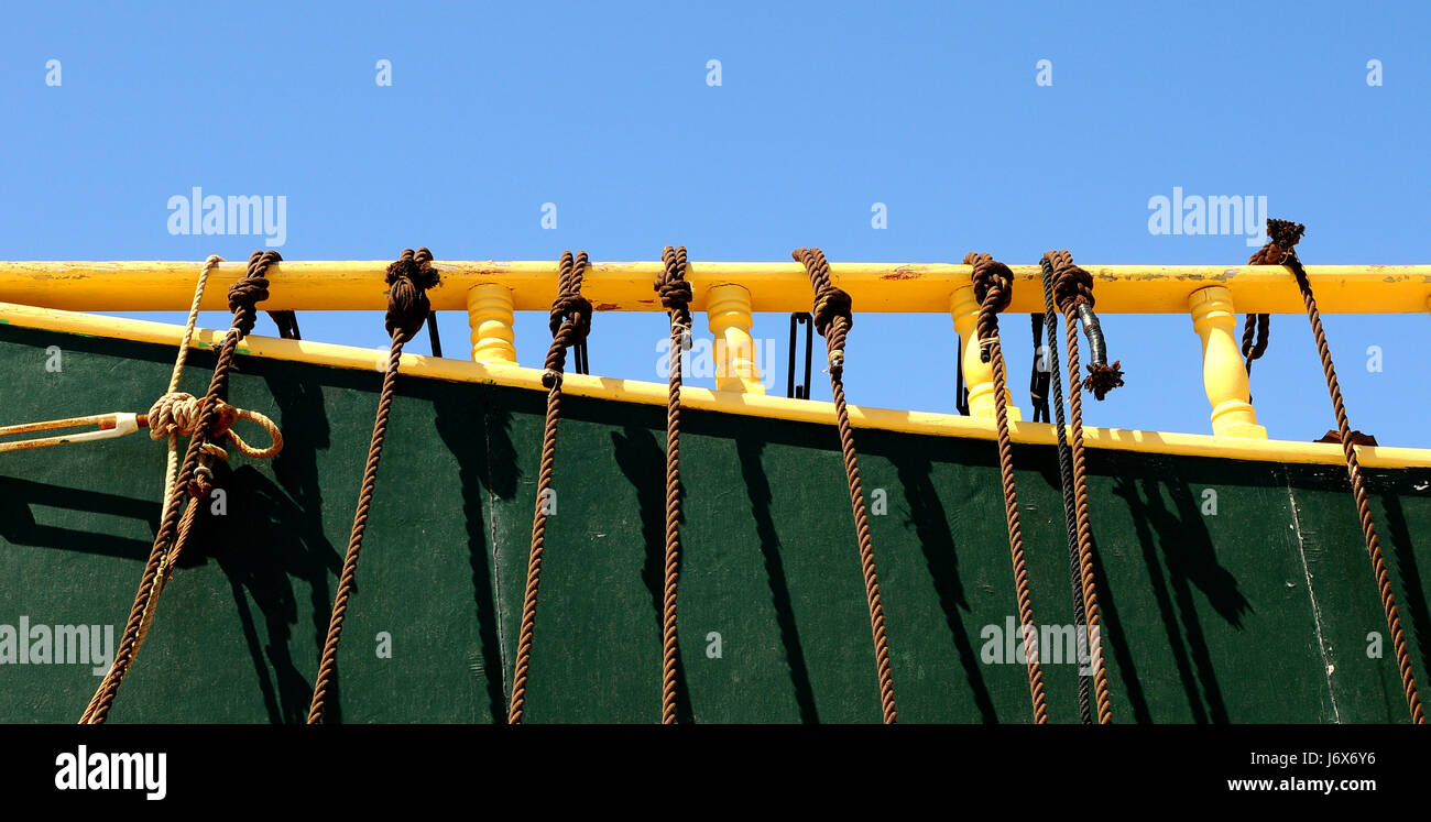 ship's rail detail Stock Photo - Alamy