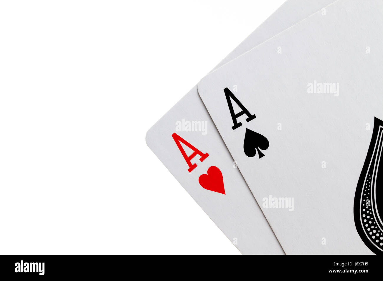 two aces standing on white Stock Photo - Alamy