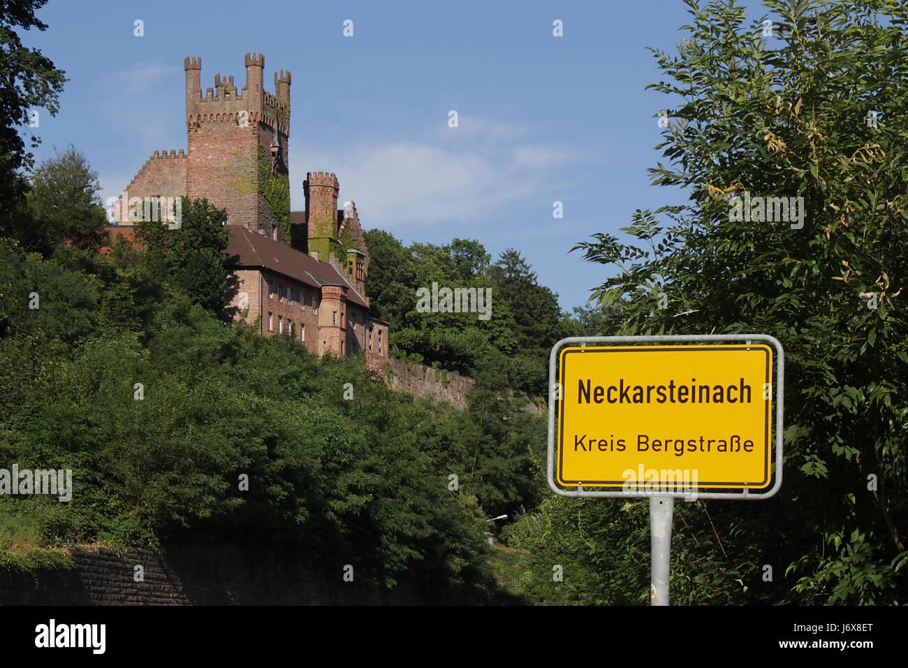 nekarsteinach gem on nekar Stock Photo - Alamy