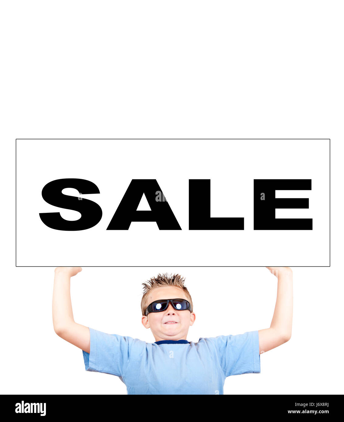 isolated grimace sale inexpensive cheap affordable sales boy lad male ...