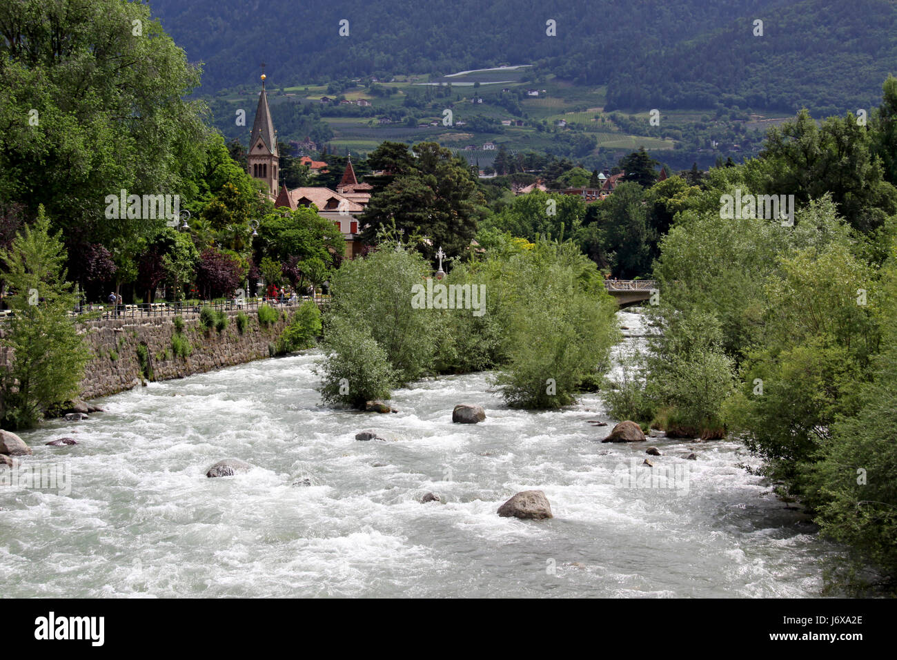 Merano and passirio river hi-res stock photography and images - Alamy