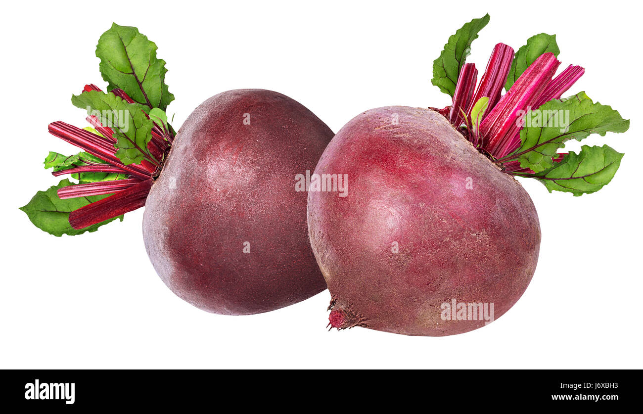 Beetroot with leaves isolated on white Stock Photo - Alamy