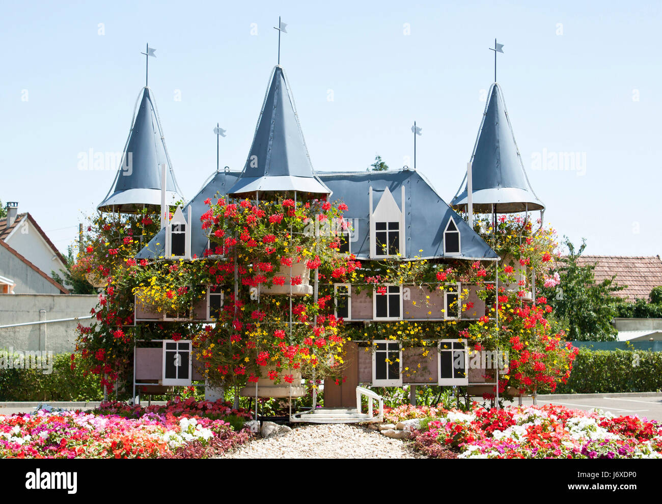 postcard rampart castle chateau castles model tower travel art tree ...