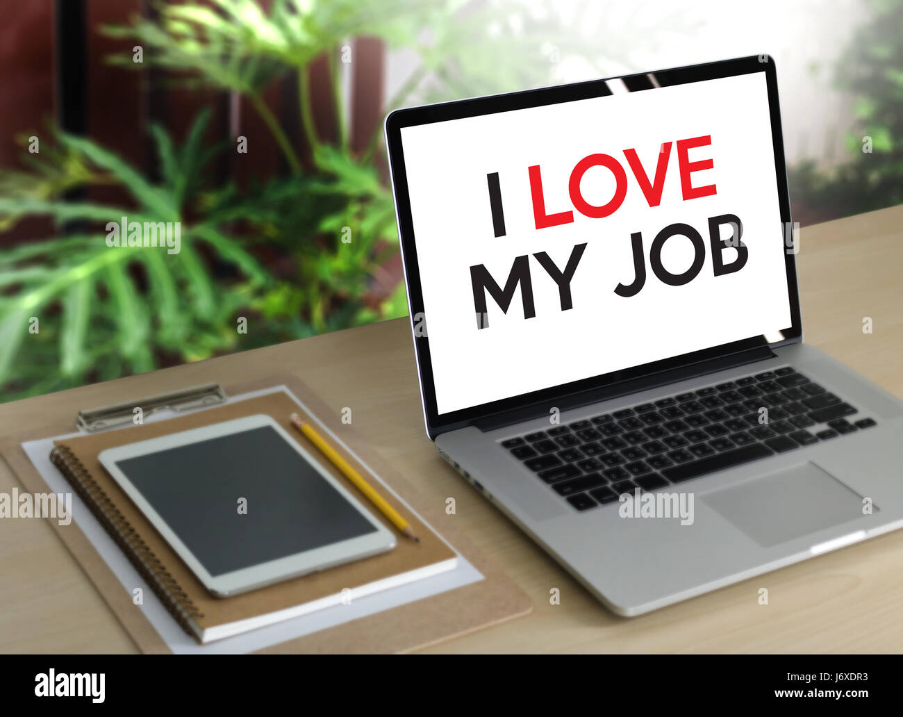 Good Job Assistant I LOVE MY JOB Businessman and Businesswoman Stock ...