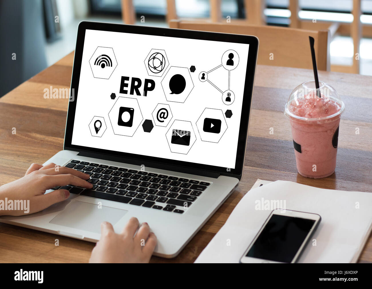 ERP navigation Business, Technology, Internet and network Stock Photo ...