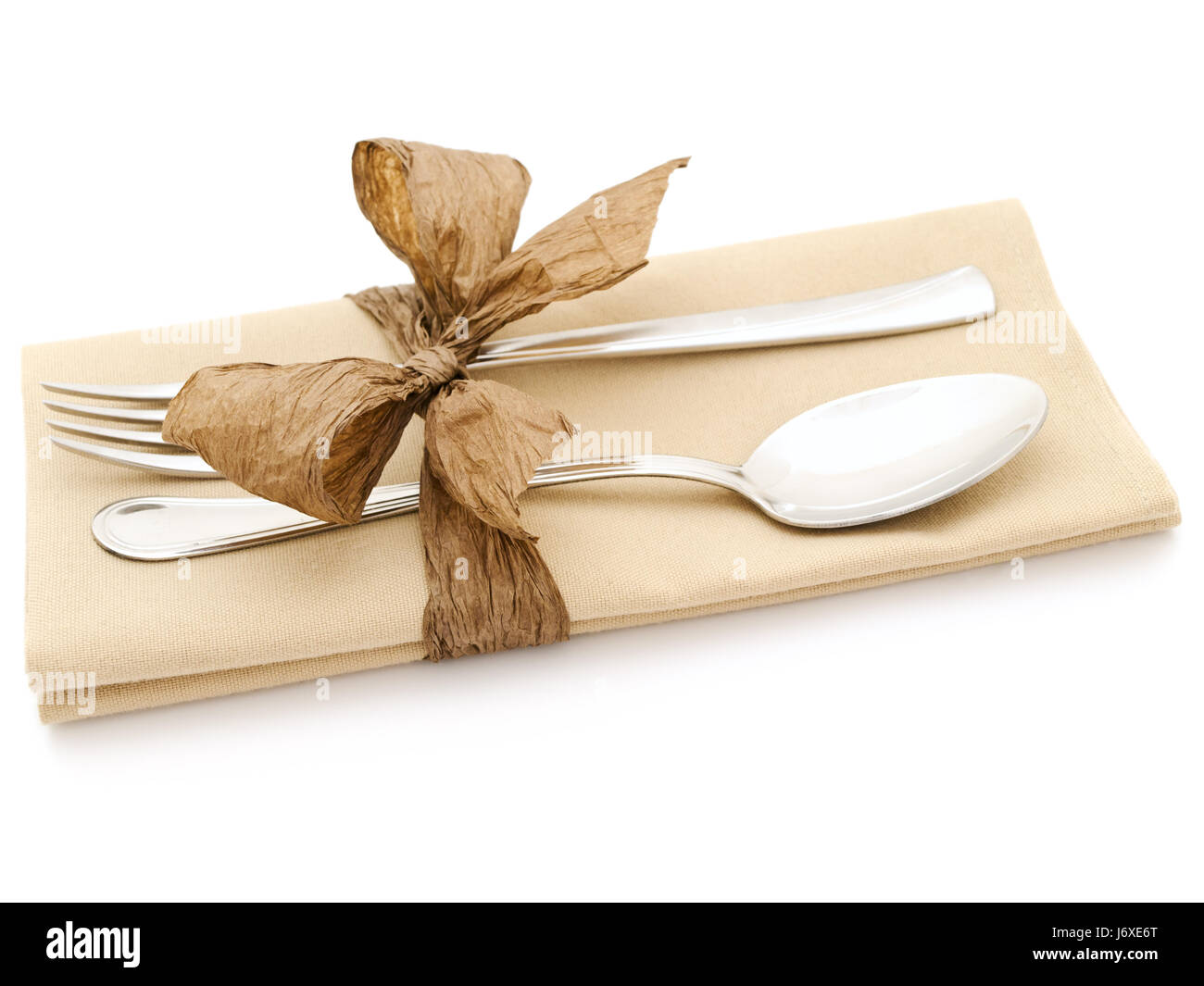 fork napkin spoon restaurant silver steel metal beige service fork ...