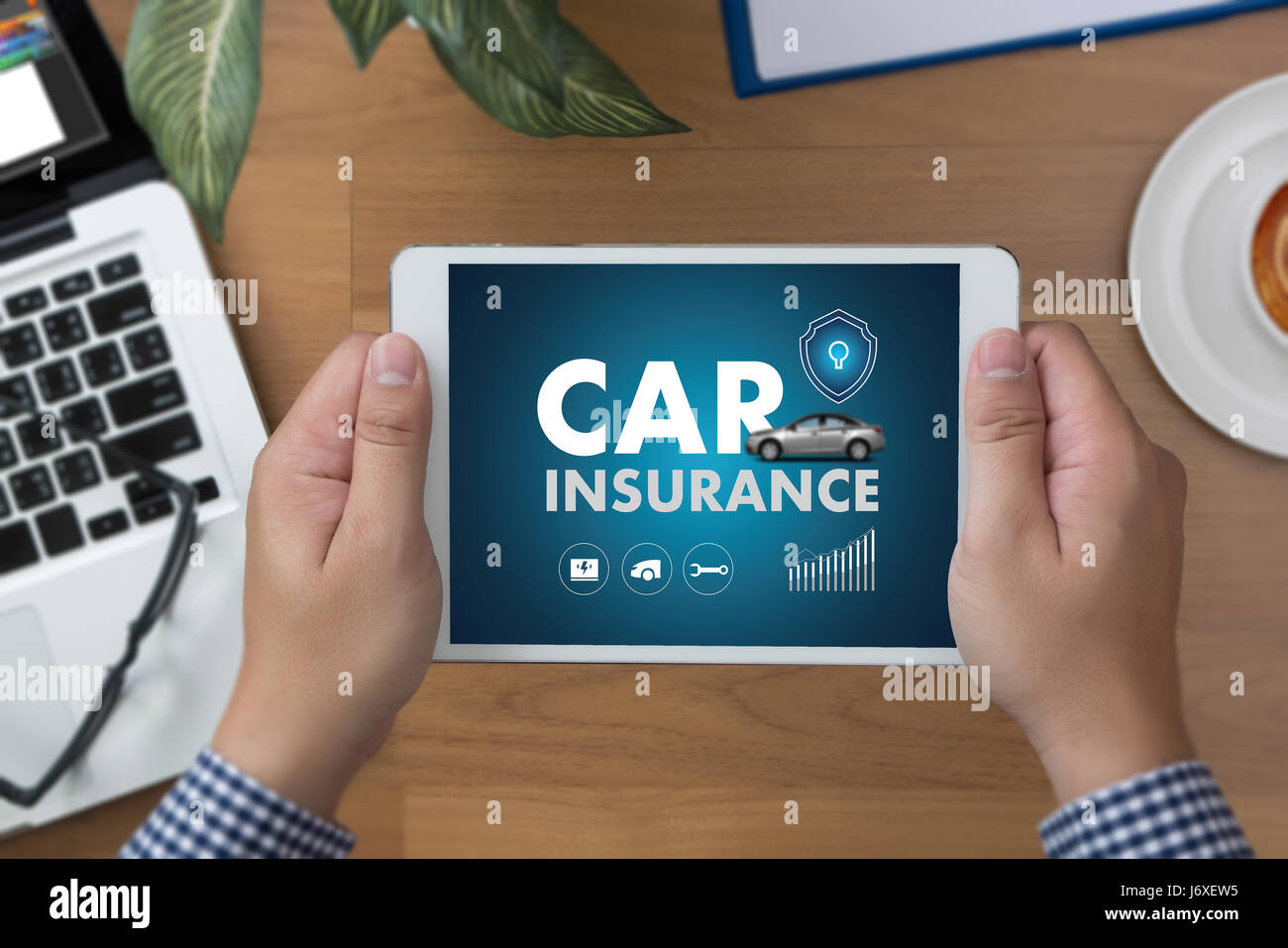 CAR INSURANCE Policies Safety Coverage Accident Claim Risk Stock Photo ...