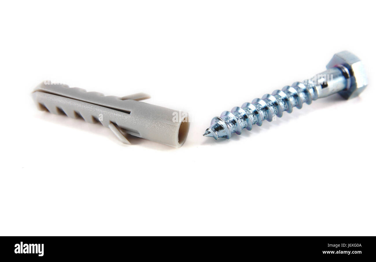 Wall plug bolt rawl hi-res stock photography and images - Alamy