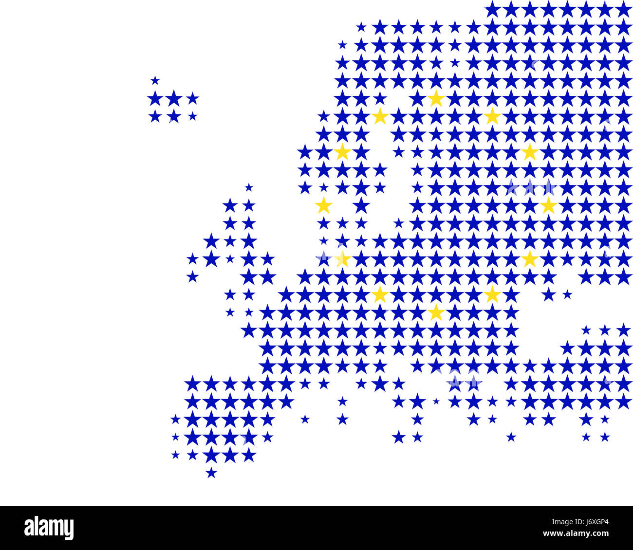 blue europe flag card dot atlas map of the world map yellow blue europe ...