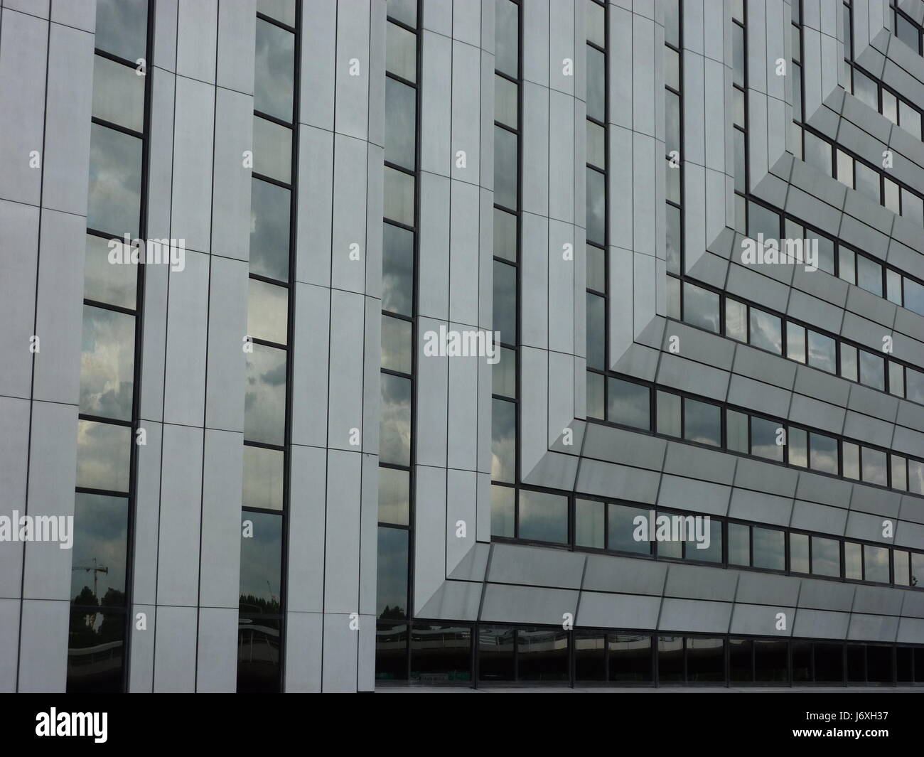 window porthole dormer window pane diagonal mirroring grey gray modern ...