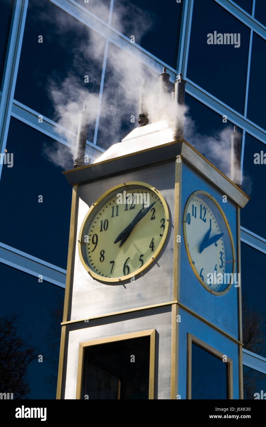 tower engineering steam clock date time time indication tower travel ...