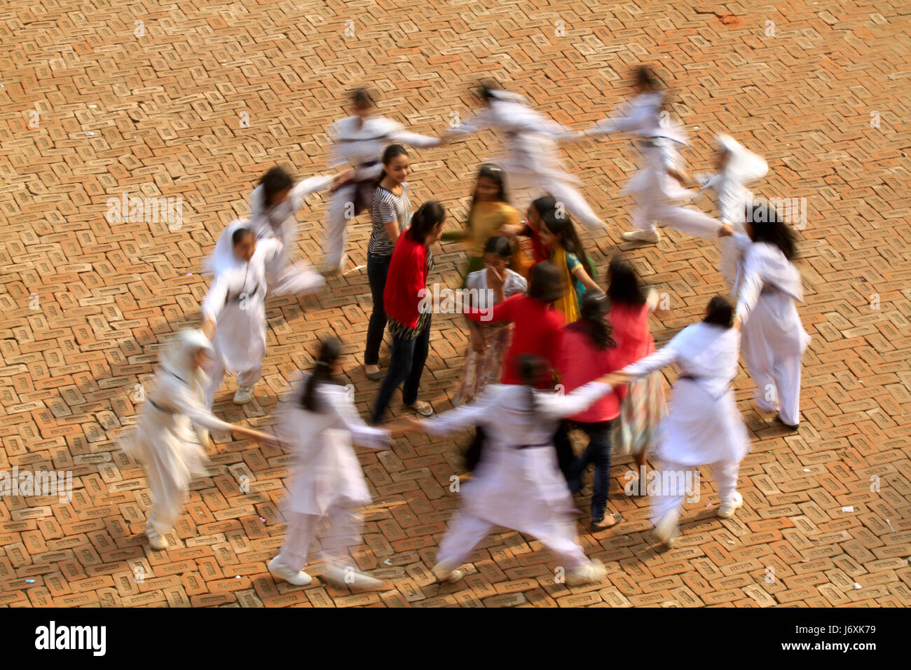 Jubilant students of Monipur School after publication of Primary ...