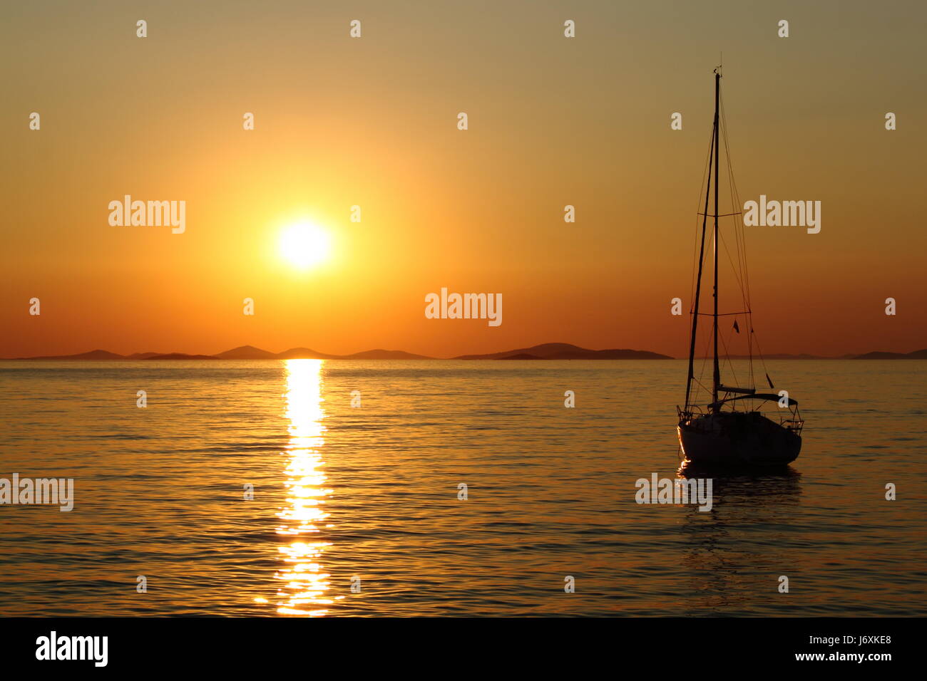 sunset romantic yacht boat facilitate ease resting relax recover ...