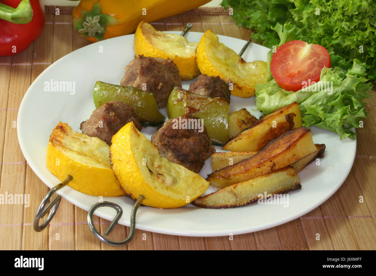 moroccan meat skewers Stock Photo - Alamy