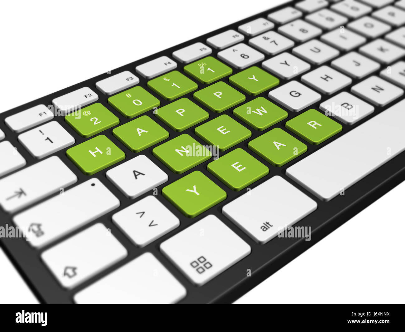 keyboard new message years year computers computer keyboard isolated ...