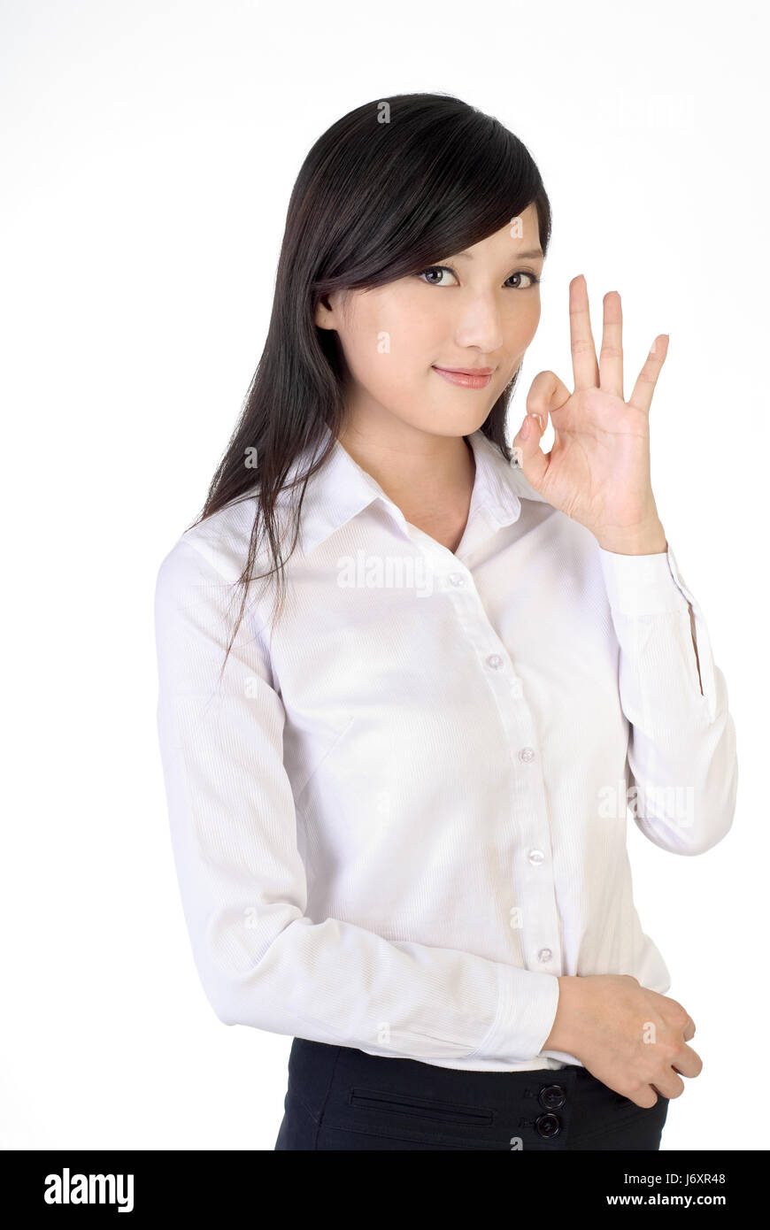woman ok portrait look glancing see view looking peeking looking at ...